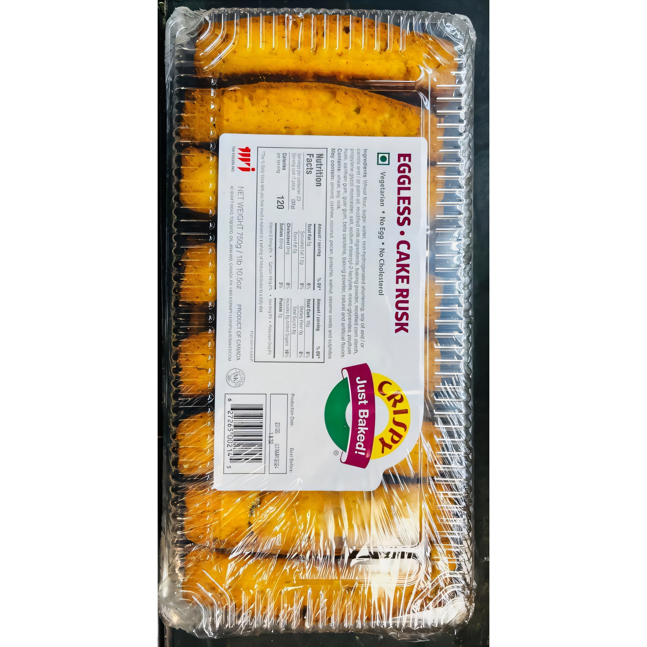 Siri Indian Groceries - Eggless Cake Rusk 1lb - Walmart.com