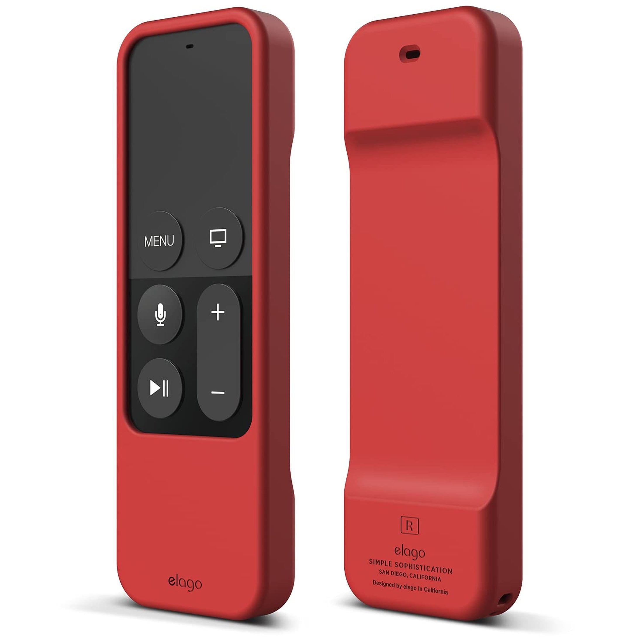 Siri Remote Control Silicone Case for 4K TV 4th and 5th Gen Red ...