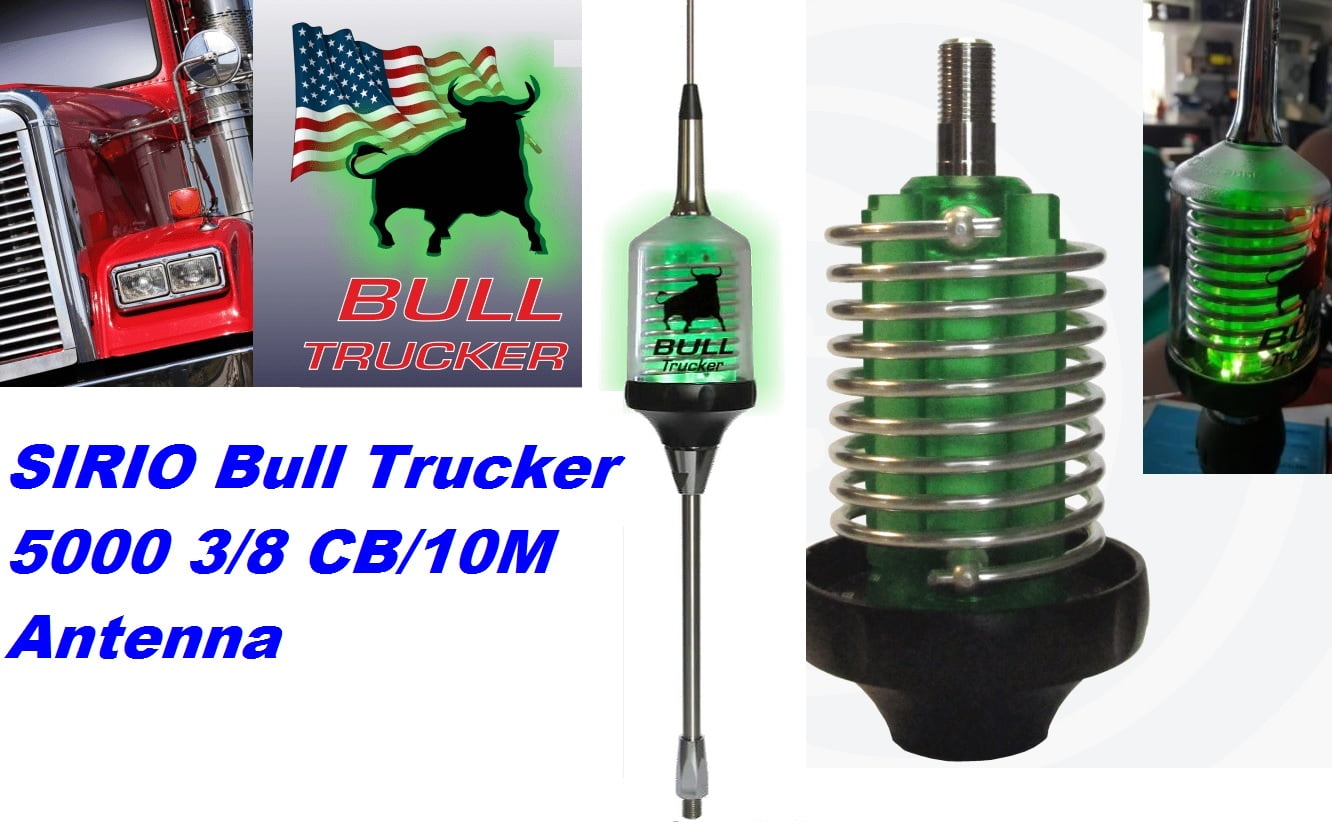 Sirio Antenna Bull Trucker 5000 CB, 10m Mobile Antenna, 5000W, LED PCB ...