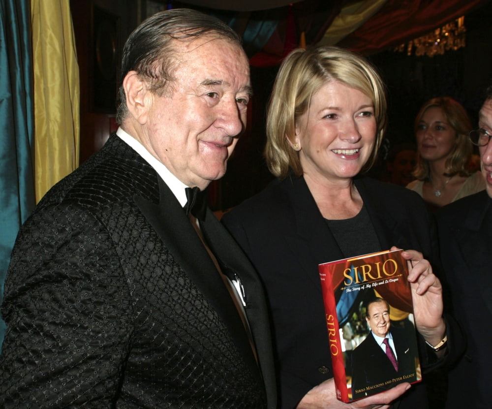 Sirio Maccioni And Martha Stewart At The Book Release Party For His ...