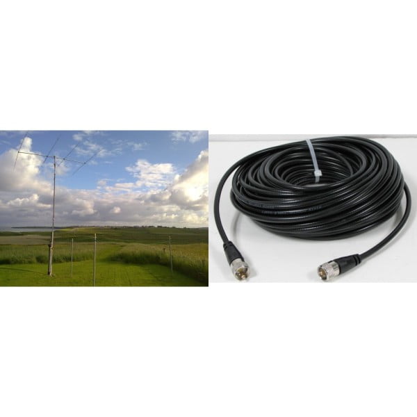 Sirio SY 27-4 4 Elements 10M/Cb Yagi with 75 FT RG8X Coax Cable ...