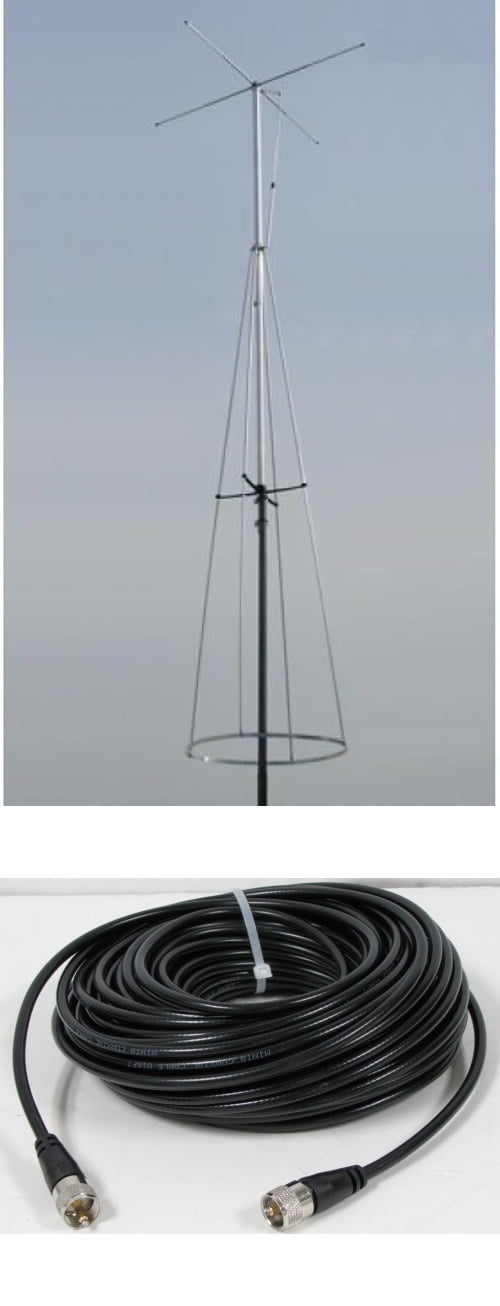 Sirio Top One Astroplane 10M/CB Base Antenna with 75 FT RG8X Coax Cable ...