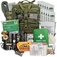 2-Person Emergency Survival Backpack - 72hr Food, Water, Gear – Tan ...
