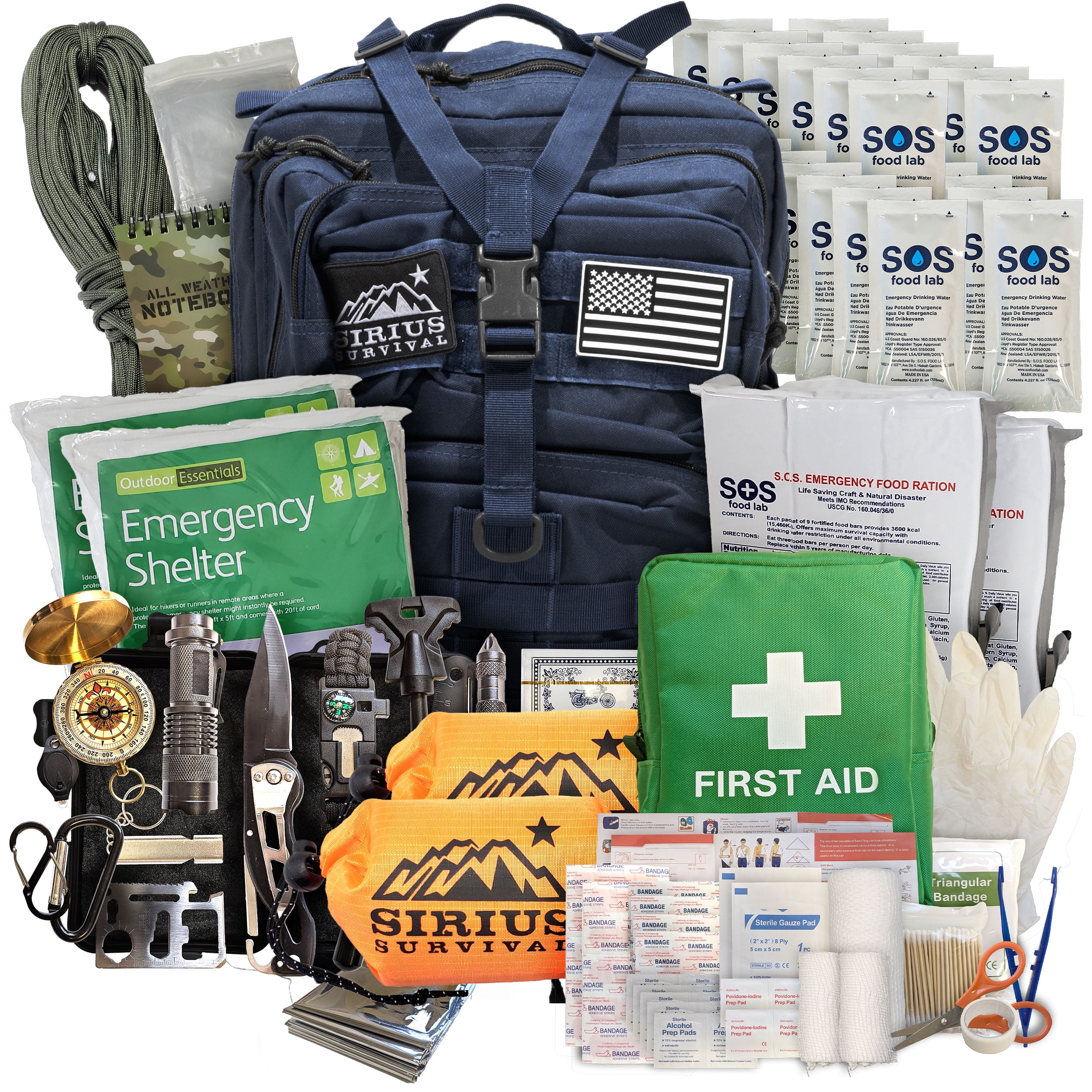 Customer reviews for Sirius: Bug Out Bag Starter Kit - 72 Hour Kit for ...
