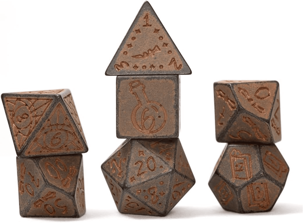 Sirius Dice: 7-Piece Polyhedral Dice Set - Illusory Stone: Granite ...