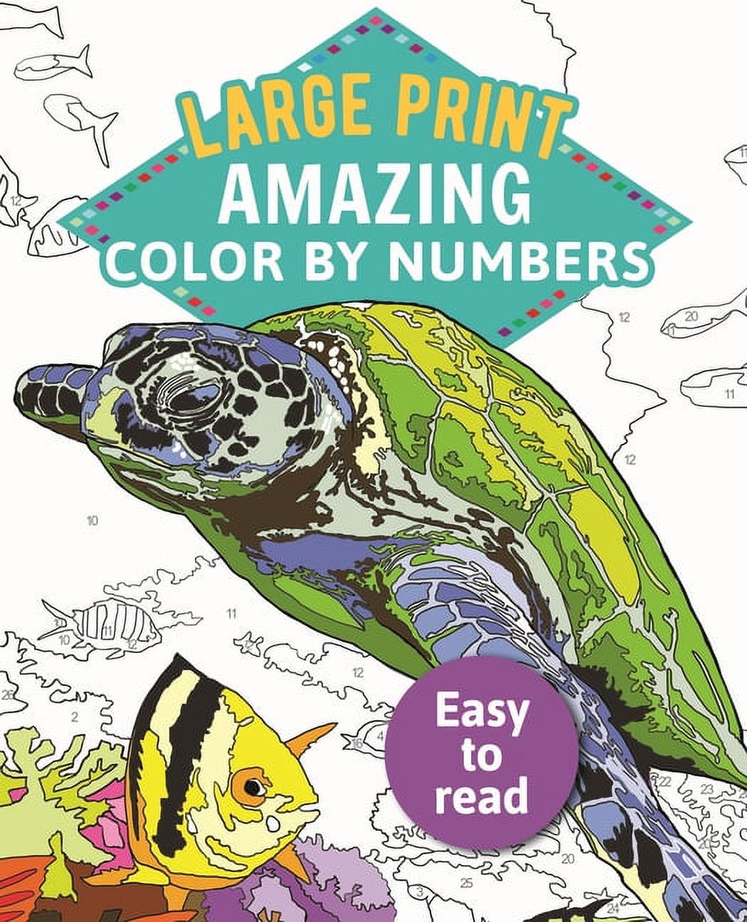 Sirius Large Print Color by Numbers Coll Amazing Color by Numbers Large ...