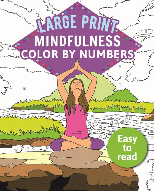 Sirius Large Print Color by Numbers Collection: Mindfulness Color-By ...