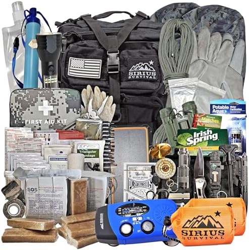 Sirius: Pre-Packed Bug Out Bag - 72 Hour Kit for 2 People - Bugout Backpack Survival Kit ...