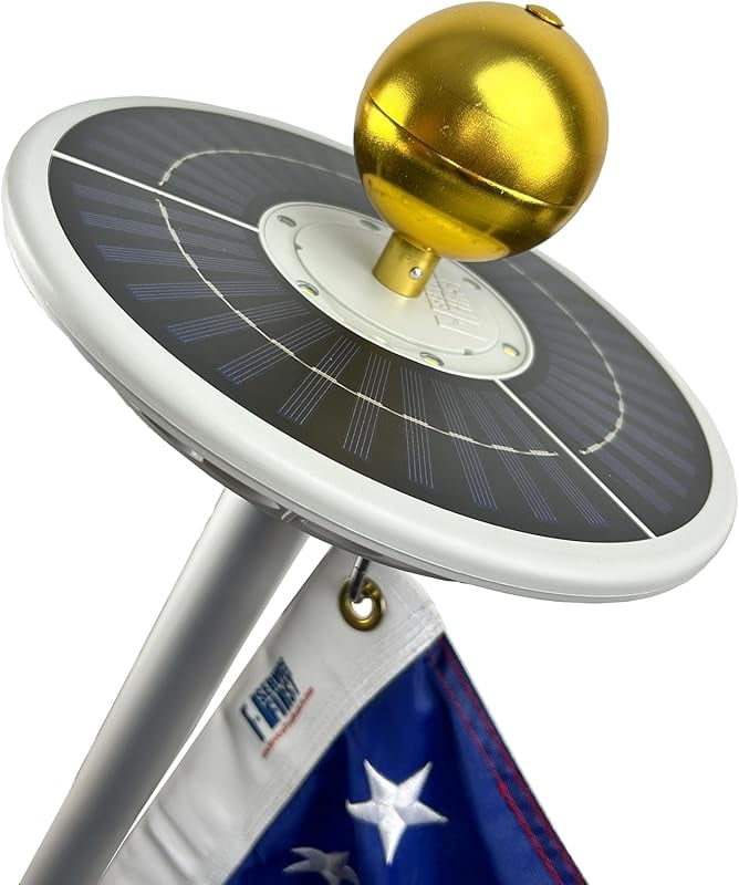 Sirius Solar Flagpole Light - Ultra Bright - Weather Proof Design - All ...