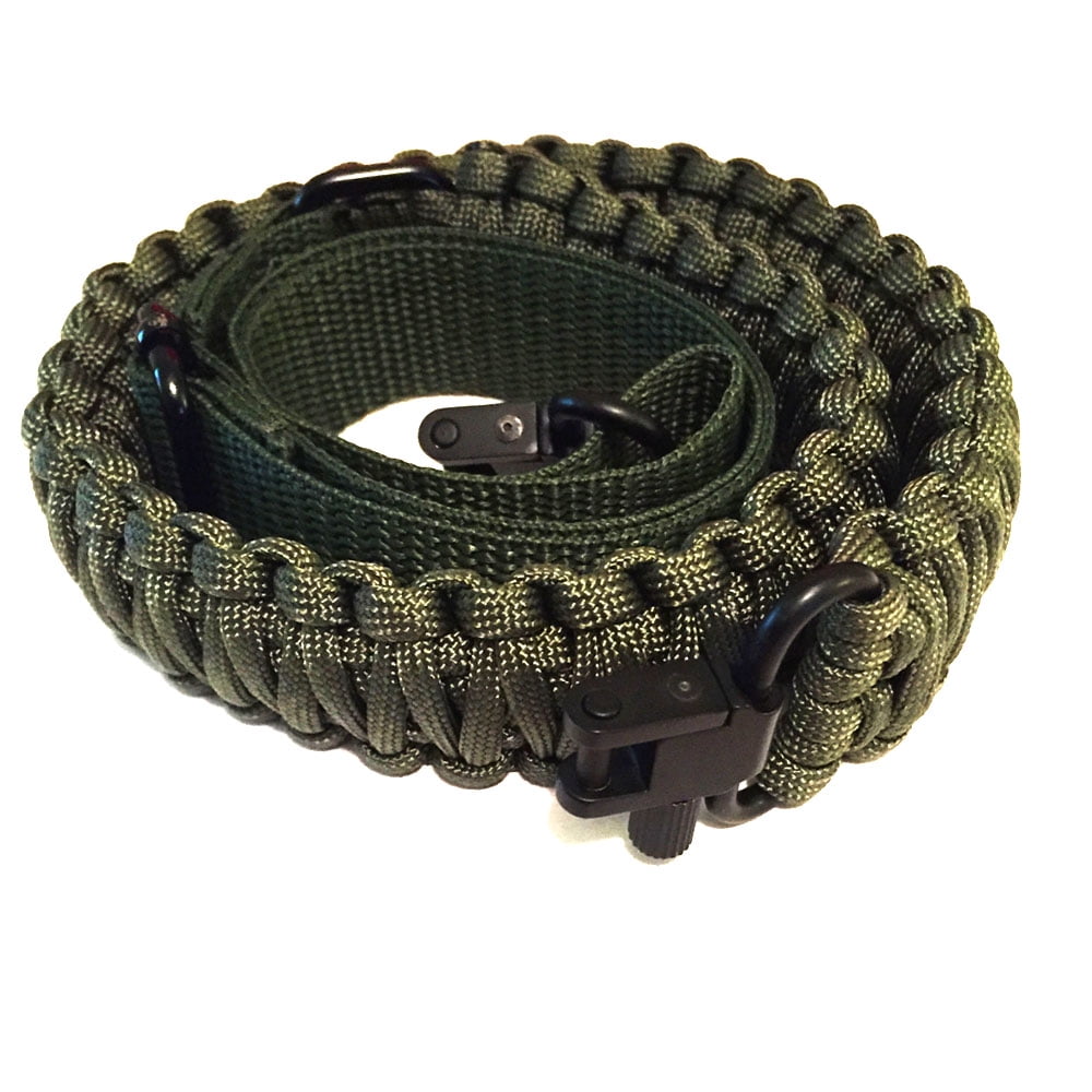 Sirius Survival 2 Point Gun Sling 550 Paracord, Adjustable with Swivel ...