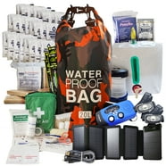 72-Hour Survival Backpack Kit for 2 - Includes Water, Food, & Shelter Tools - Black - Walmart.com