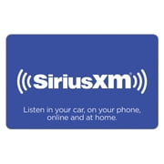 Sirius XM Gift Cards in Entertainment Gift Cards - Walmart.com