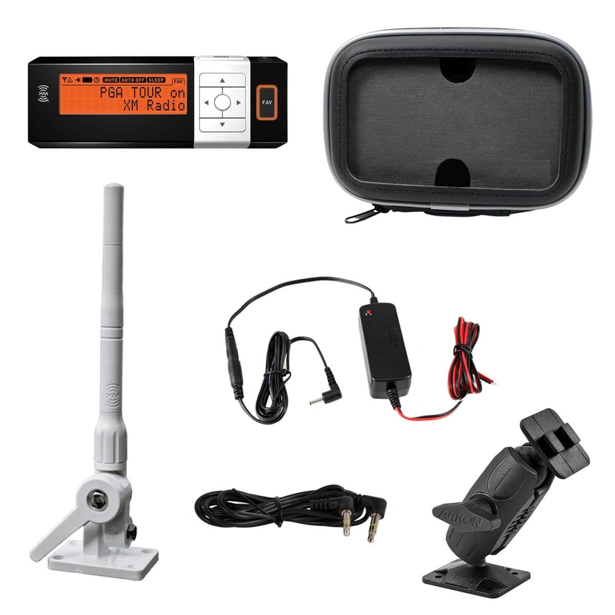 SiriusXM Radio AGT Sportscaster Marine Kit with Mast Antenna and ...