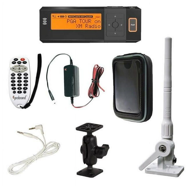 SiriusXM XMME-KIT001 RVK101-REC-R AGT Sportscaster Marine Kit with ...