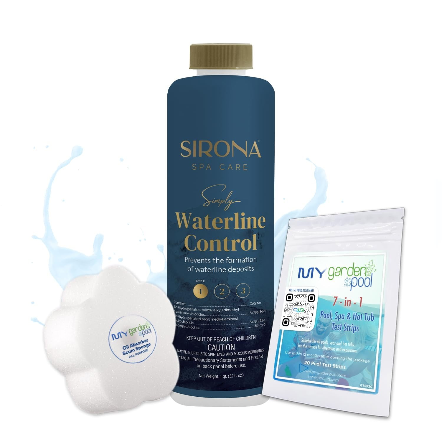 Sirona 82106 Simply Waterline Control, 32 fl Oz Includes My Garden Pool ...