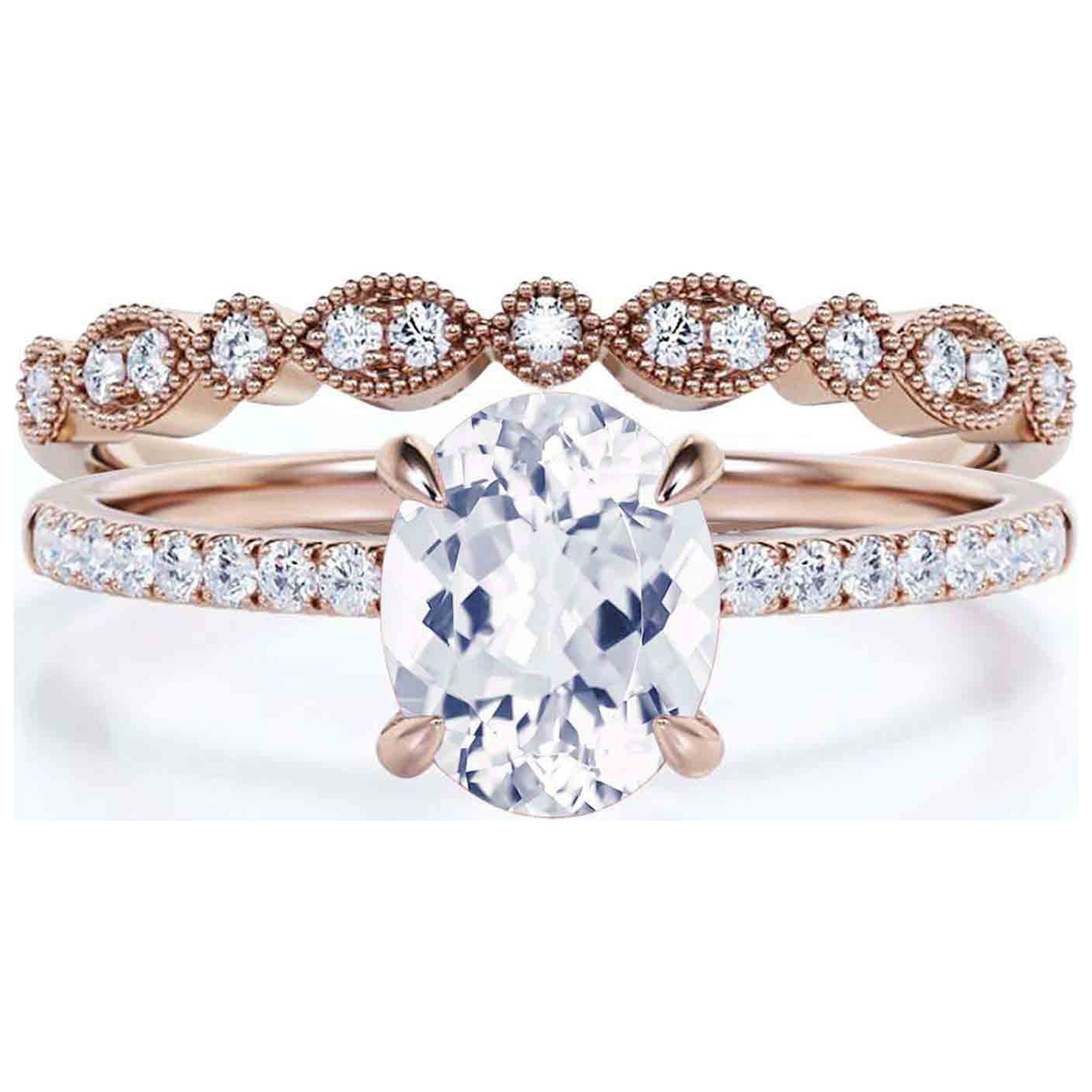 Sirprisingly Gift Minimalist 2.00 Carat Oval Cut Diamond Moissanite ...