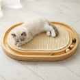 Sisal Cat Scratcher Pad With Ball Track, For Indoor Kittens and Medium ...