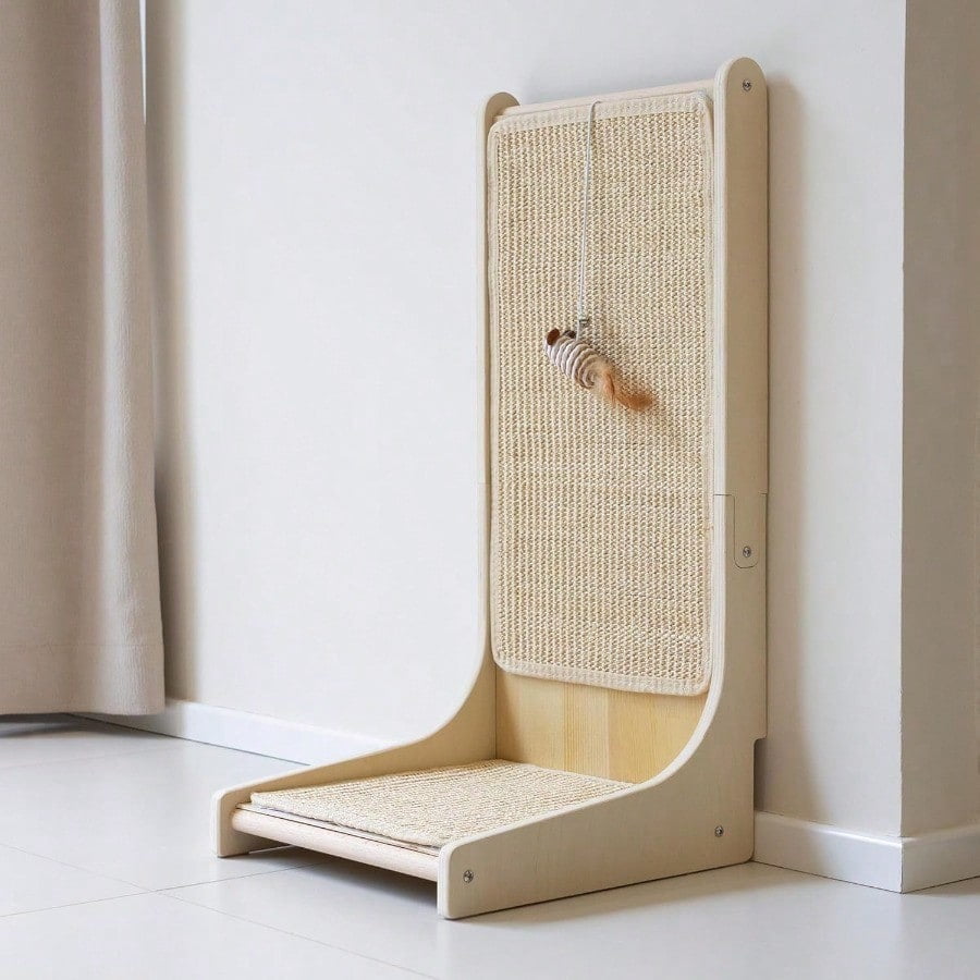 Sisal Cat Scratcher Upright Cat Scratch Pad Wall Mounted Vertical ...