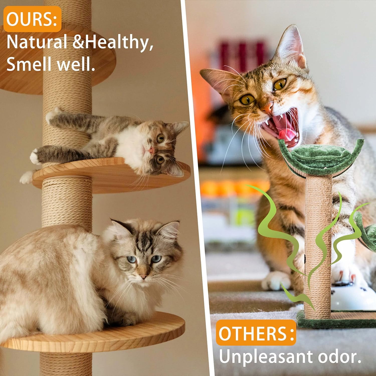 Sisal Rope For Cat Scratching Post Tree-1/4 Inch By 100 Ft, Cat Tree ...