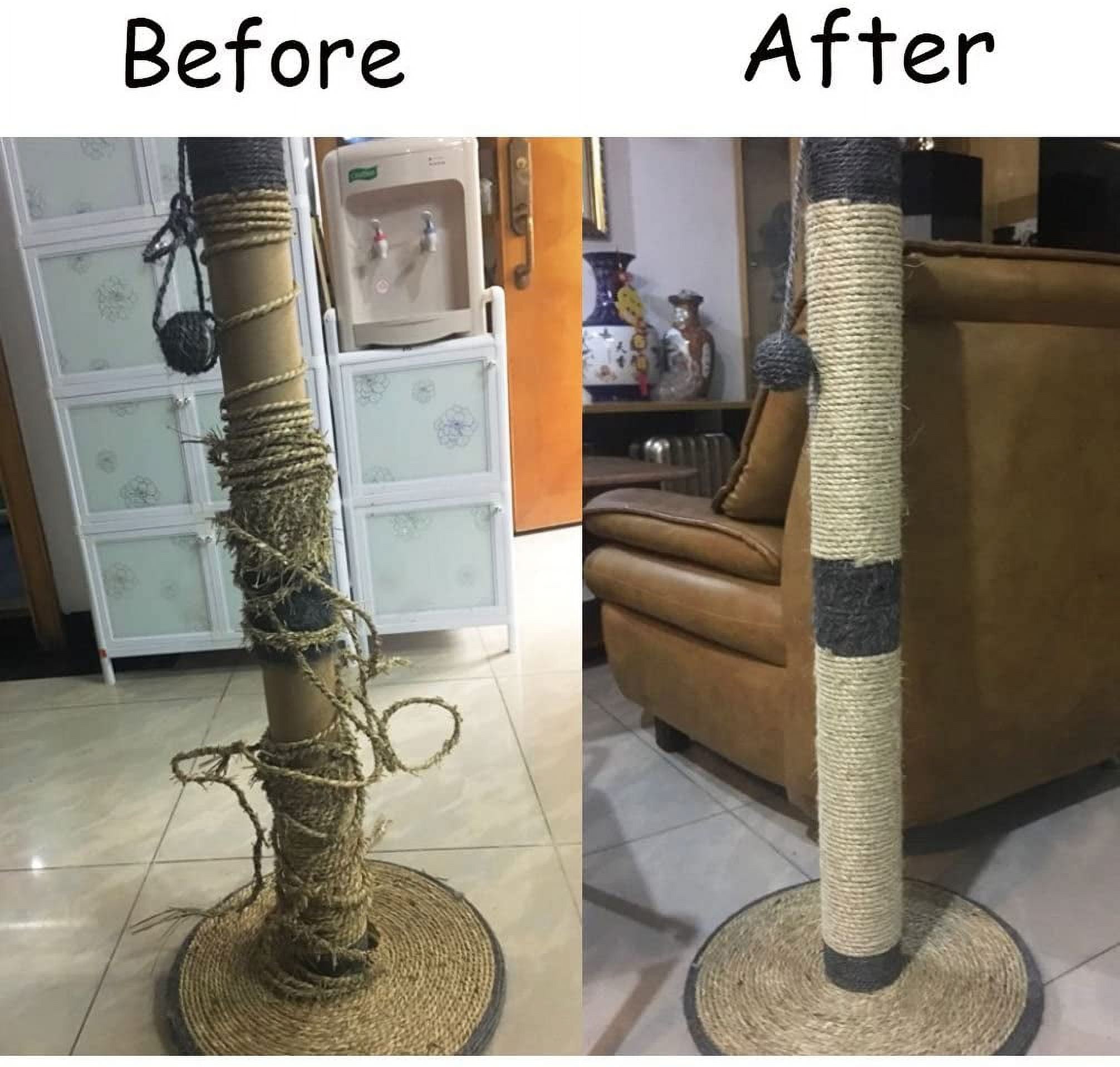 Sisal Rope For Cats - 1/4 Inch - Natural Fiber And Color 164Ft ...