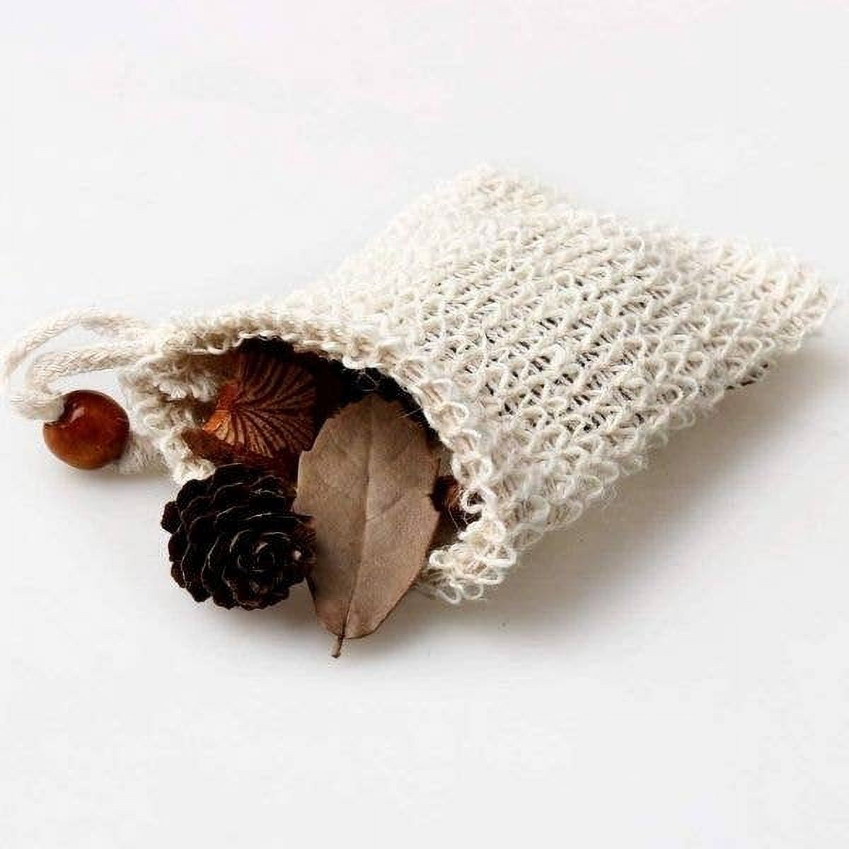 Sisal Soap Bag- Natural Fiber Mesh Soap Pouch Mesh - Walmart.com