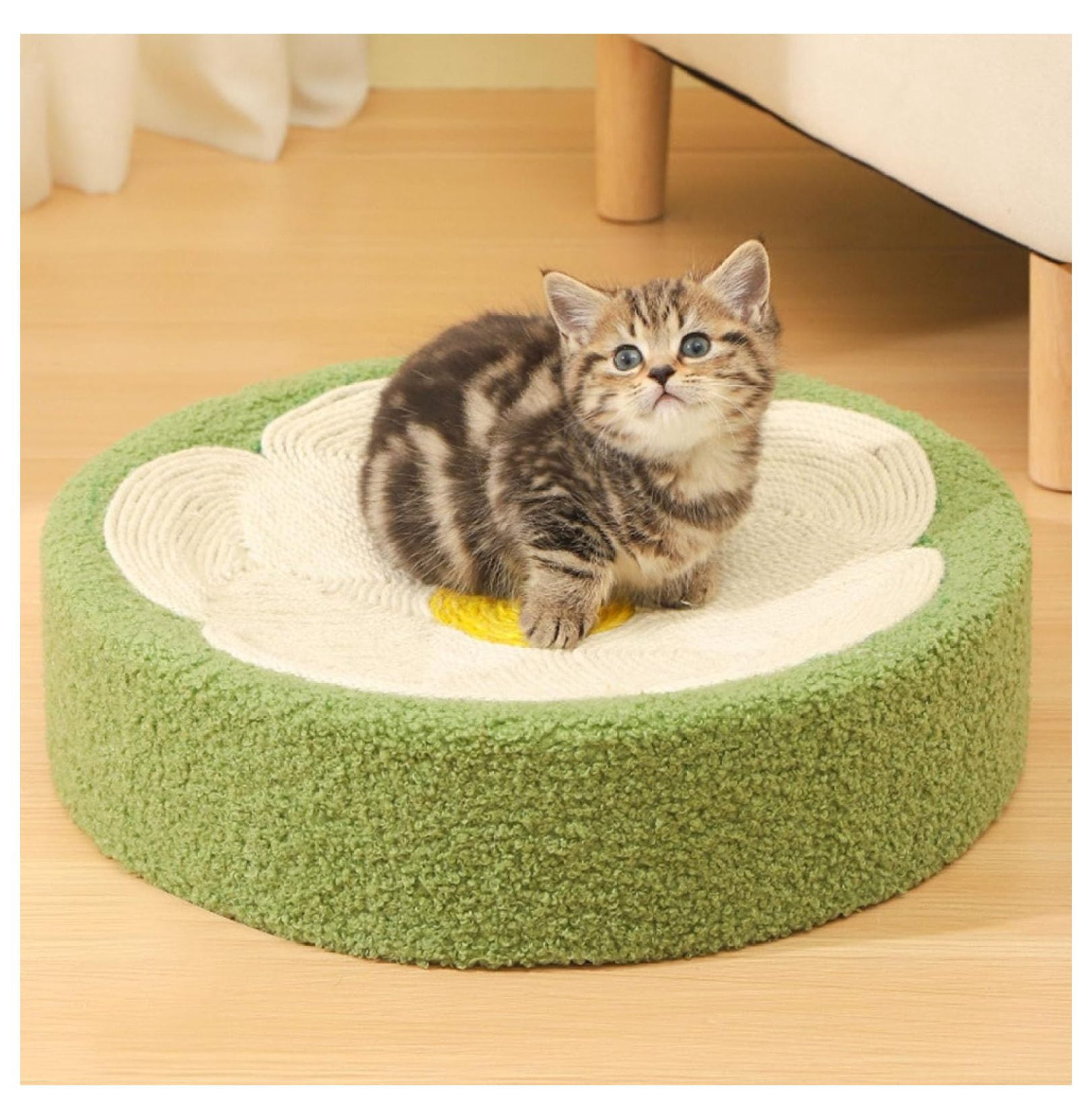 Sisal Weave Cat Scratching Pad Scratch Bowl, Cat Scratching Board ...