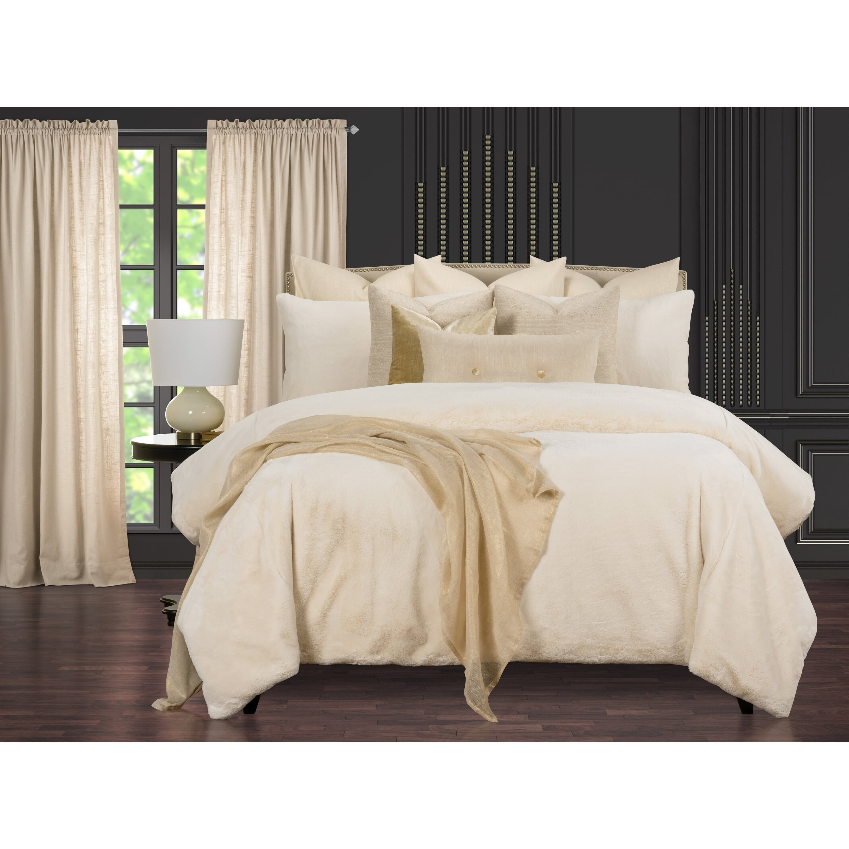 Siscovers Such A Beauty Elegant Faux Fur Supreme Duvet Cover and Insert ...