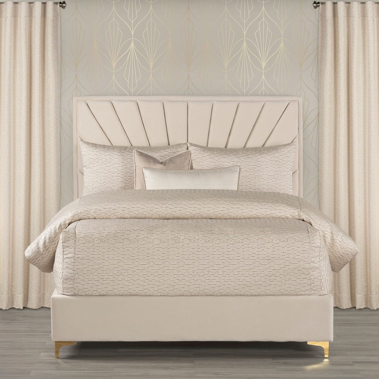 Siscovers The Great Gatsby Sideline Woven Stripe Bed Cap Comforter Set ...