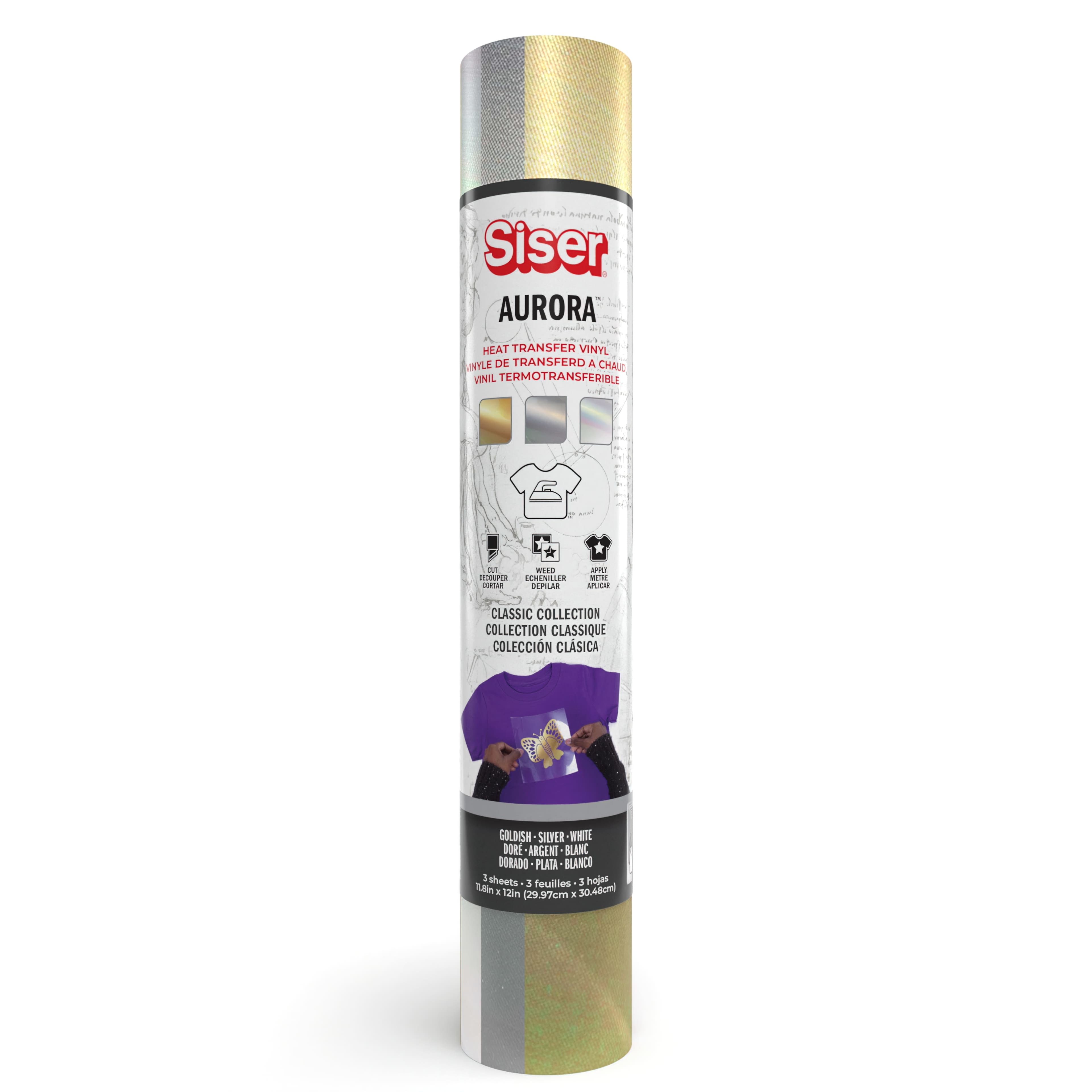 Siser Classic Collection Heat Transfer Vinyl Sampler 12in - 3 Sheets ...