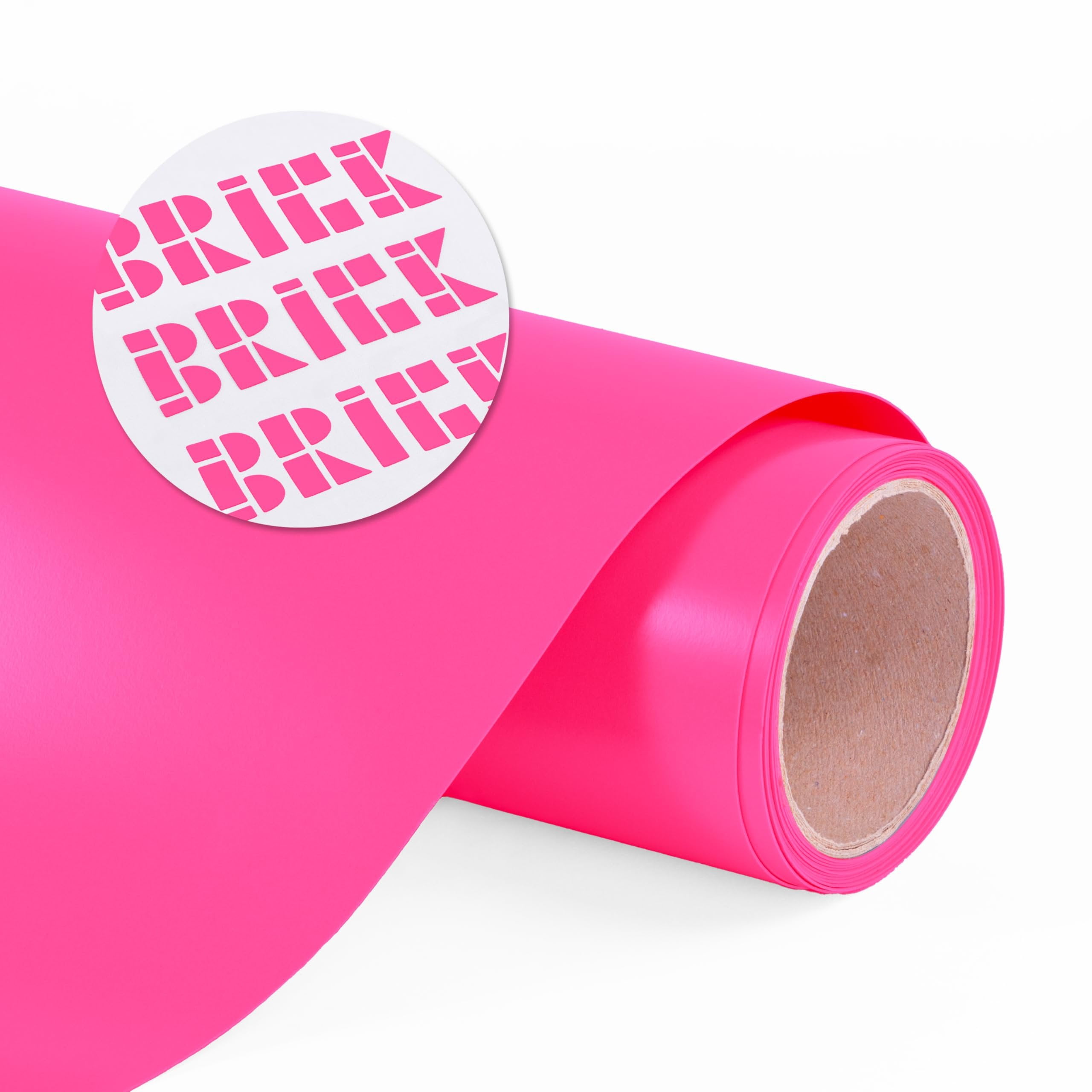 Siser Brick 600 Heat Transfer Vinyl, 19.6" x 3FT Roll Fluorescent Pink ...