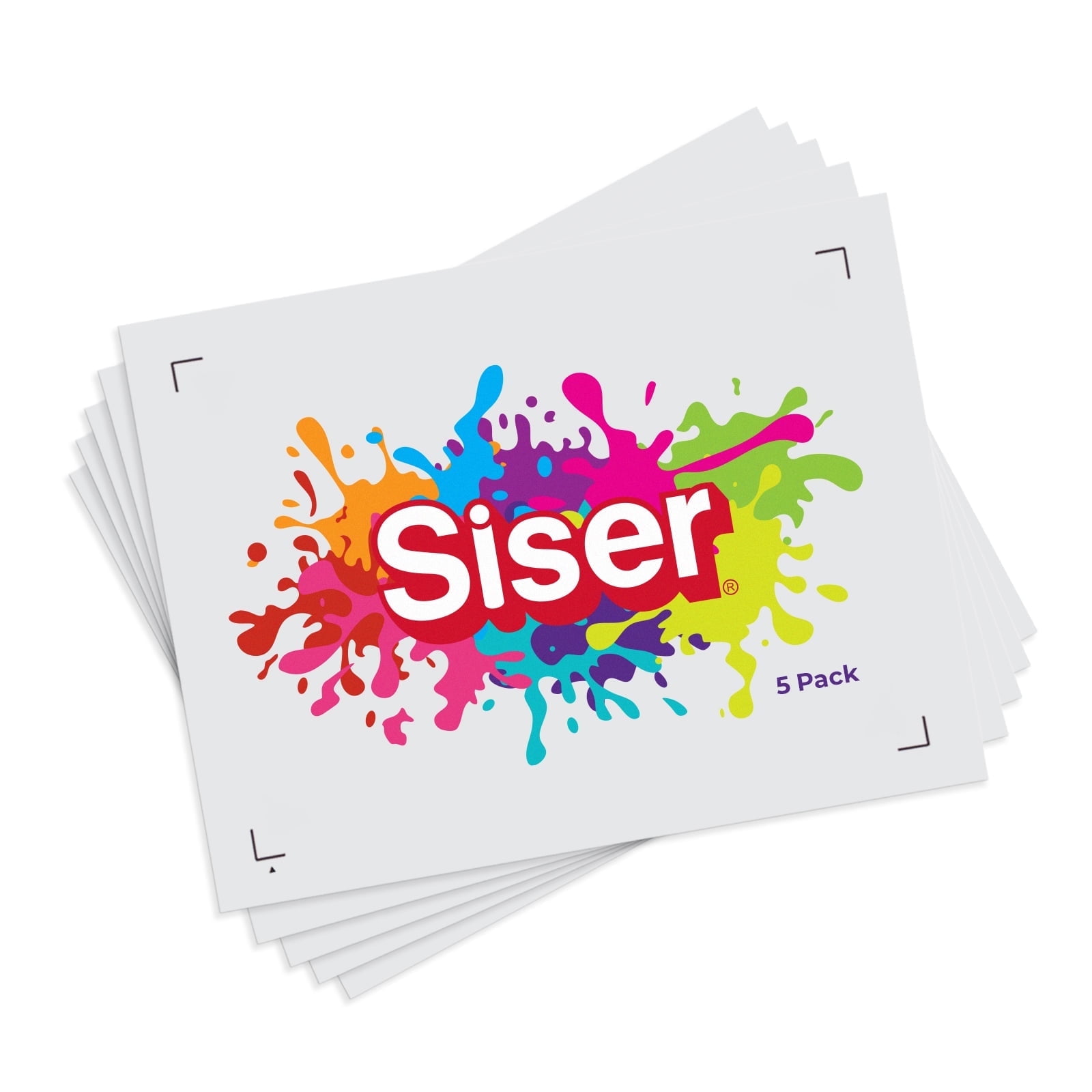 Siser EasyColor DTV 5 PACK - 8.4" x 11" Sheets - Walmart.com
