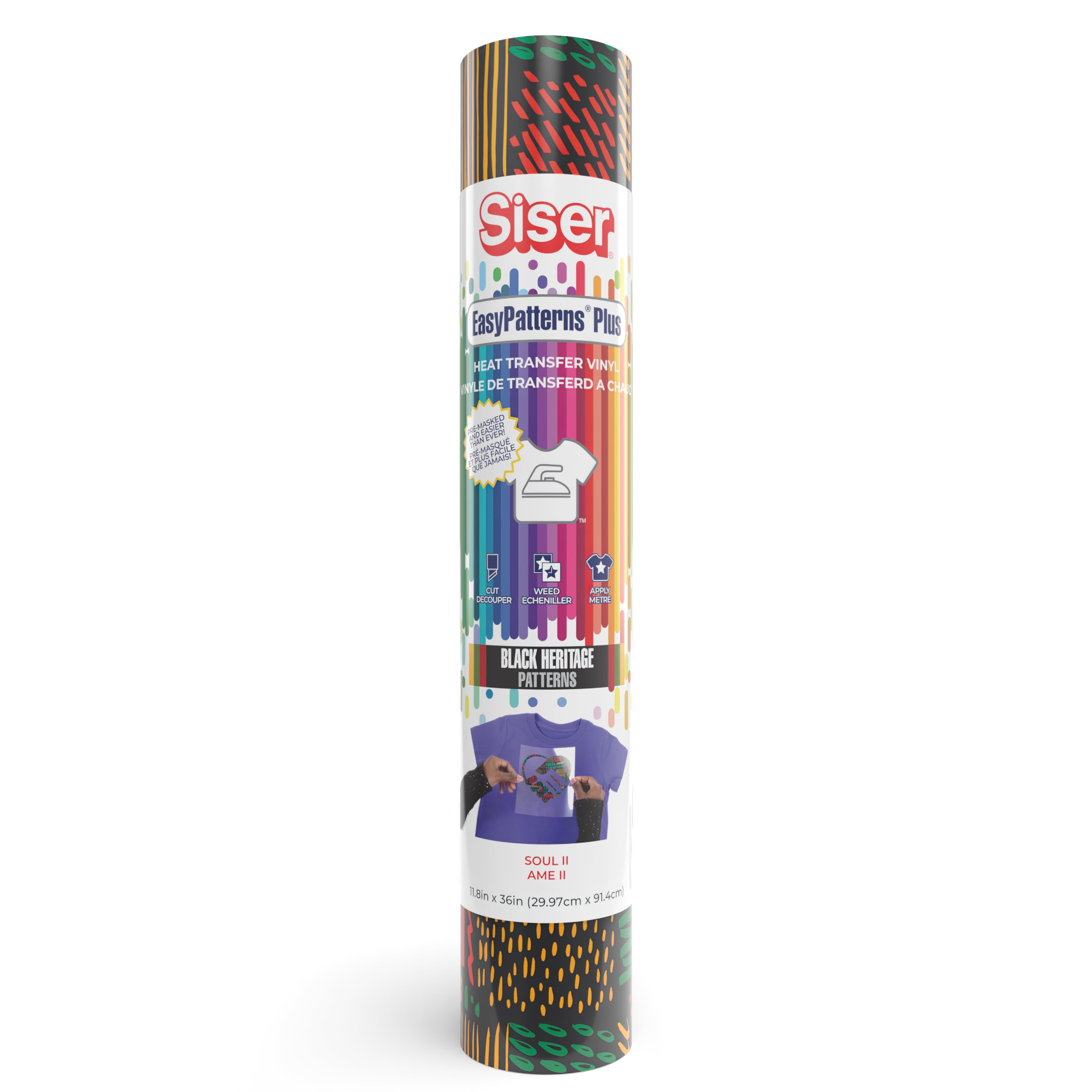 Siser EasyPatterns Plus Soul 2 Heat Transfer Vinyl 36in - Walmart.com
