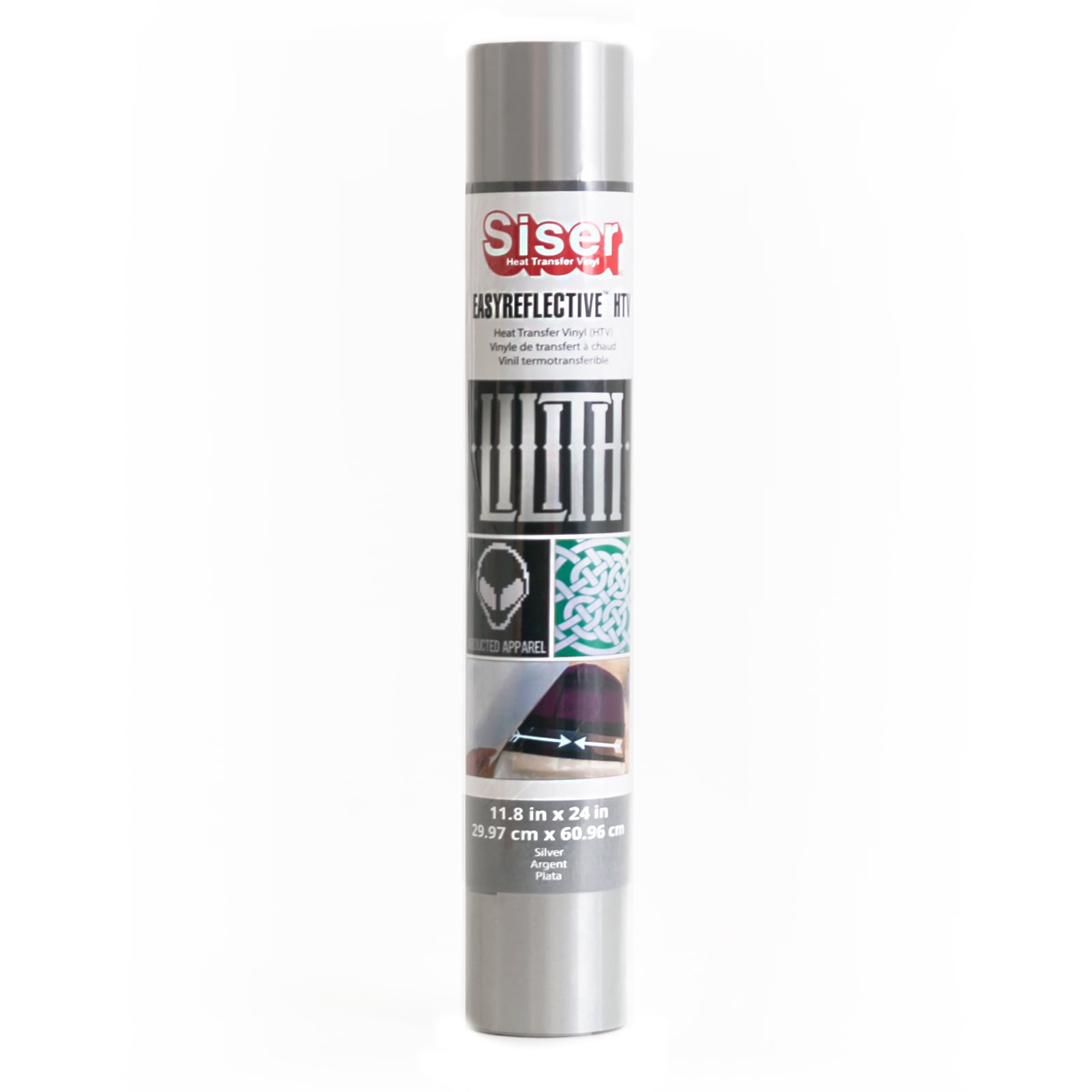 Siser EasyReflective Silver Heat Transfer Vinyl 24in - Walmart.com