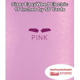 Siser EasyWeed Electric Iron on Heat Transfer Vinyl - 15 Inches by 50 ...