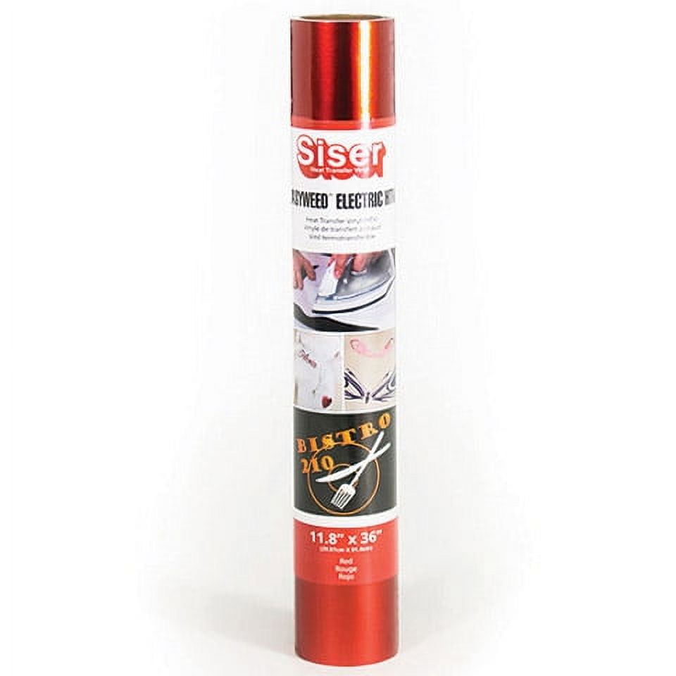 Siser EasyWeed Electric Red Heat Transfer Vinyl, 11.8 x 36 inches ...