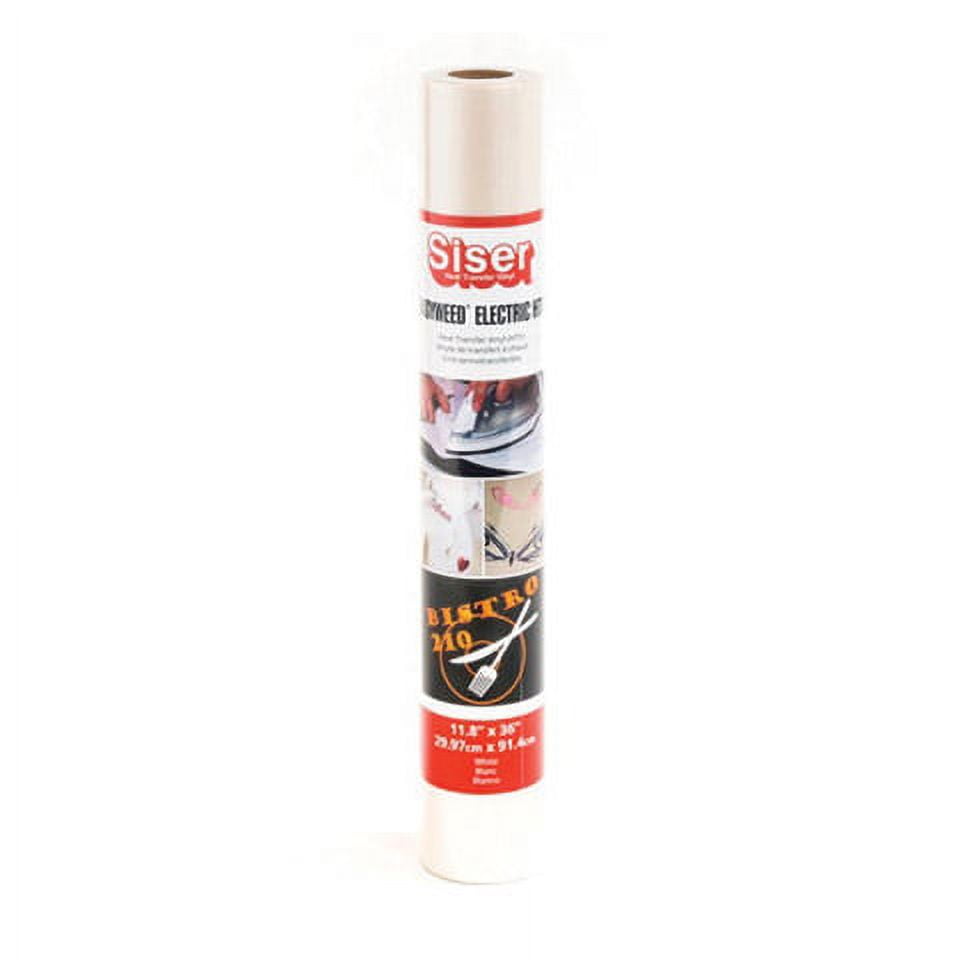 Siser EasyWeed Electric White Heat Transfer Vinyl, 11.8 x 36 inches ...