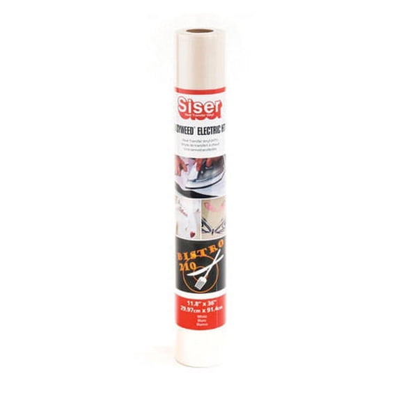 Siser EasyWeed Electric White Heat Transfer Vinyl, 11.8 x 36 inches ...