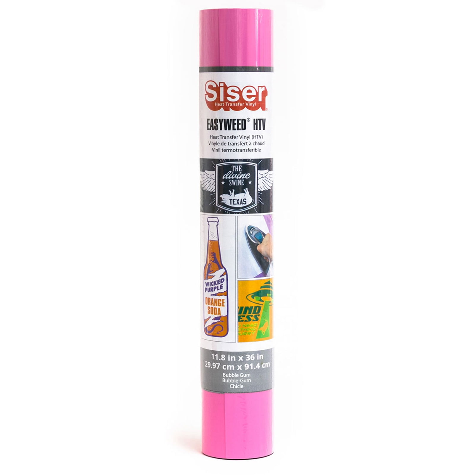 SISER Easyweed HTV Heat Transfer Vinyl, 36", Bubble Gum - Walmart ...