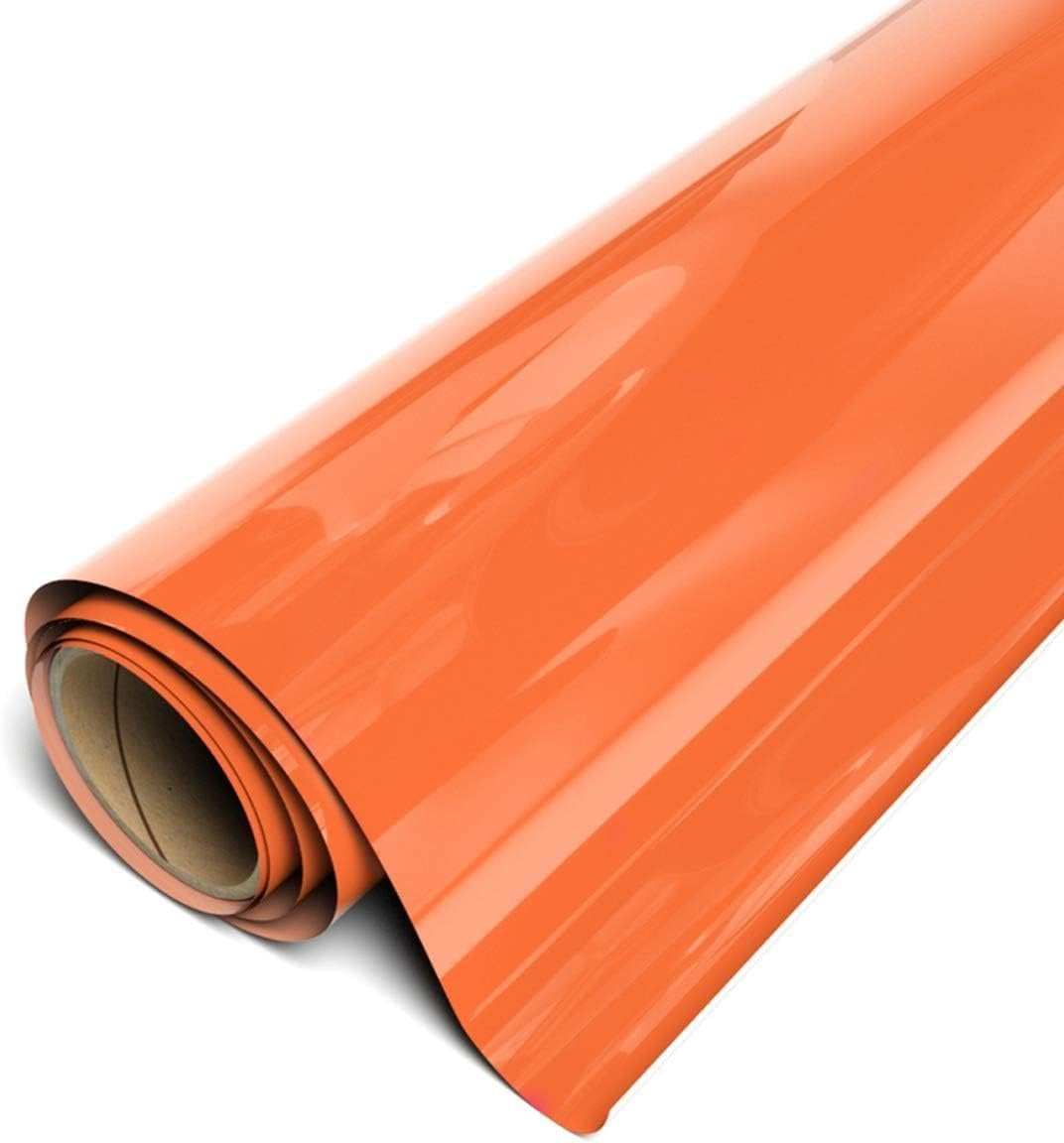 Siser EasyWeed Heat Transfer Vinyl 15" Roll Orange, 1 Yard Compatible ...