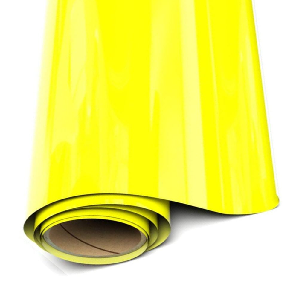 Siser EasyWeed Heat Transfer Vinyl - Fluorescent Yellow 12"x20" HTV ...