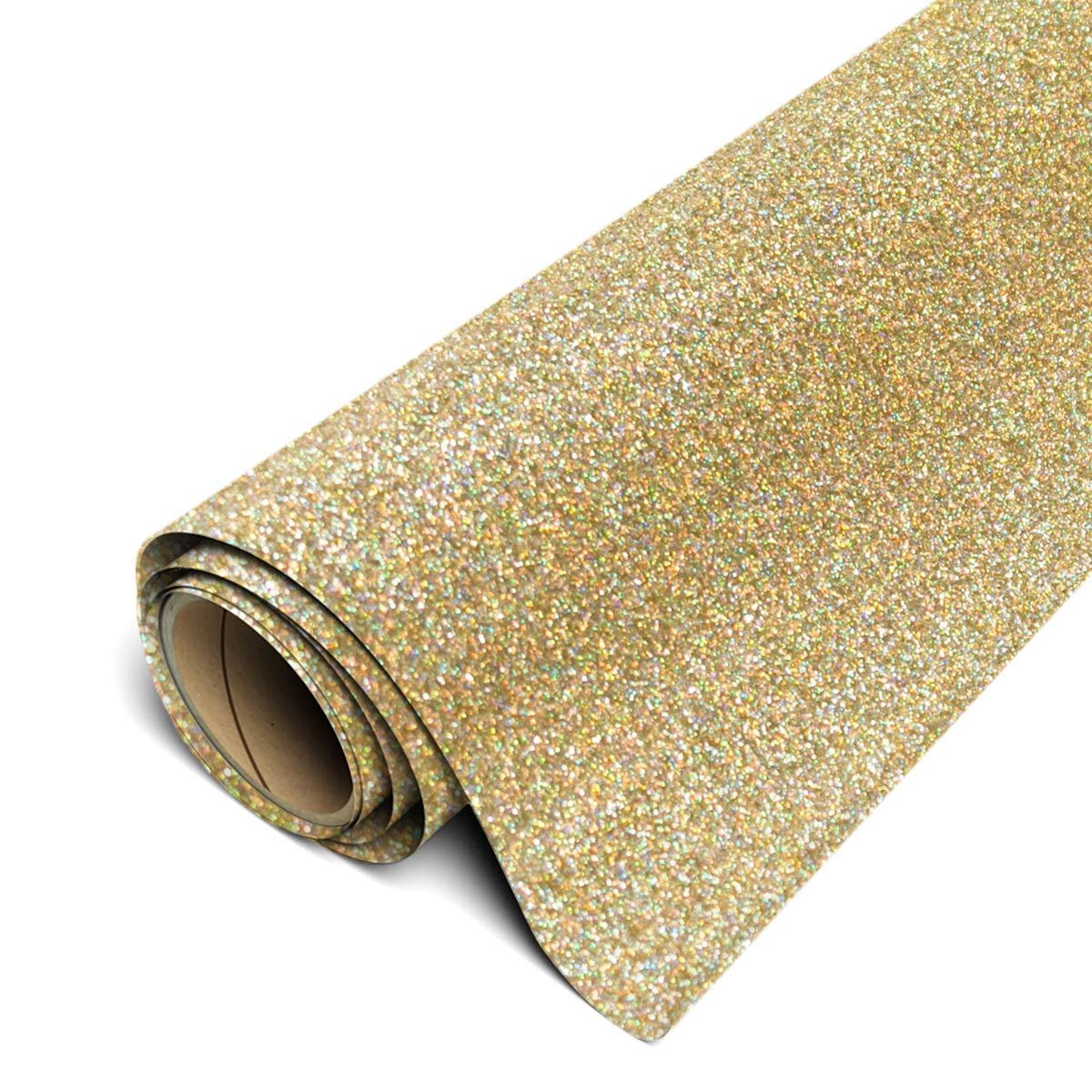Siser Glitter HTV 12"x3ft Roll Gold Confetti Iron on Heat Transfer ...