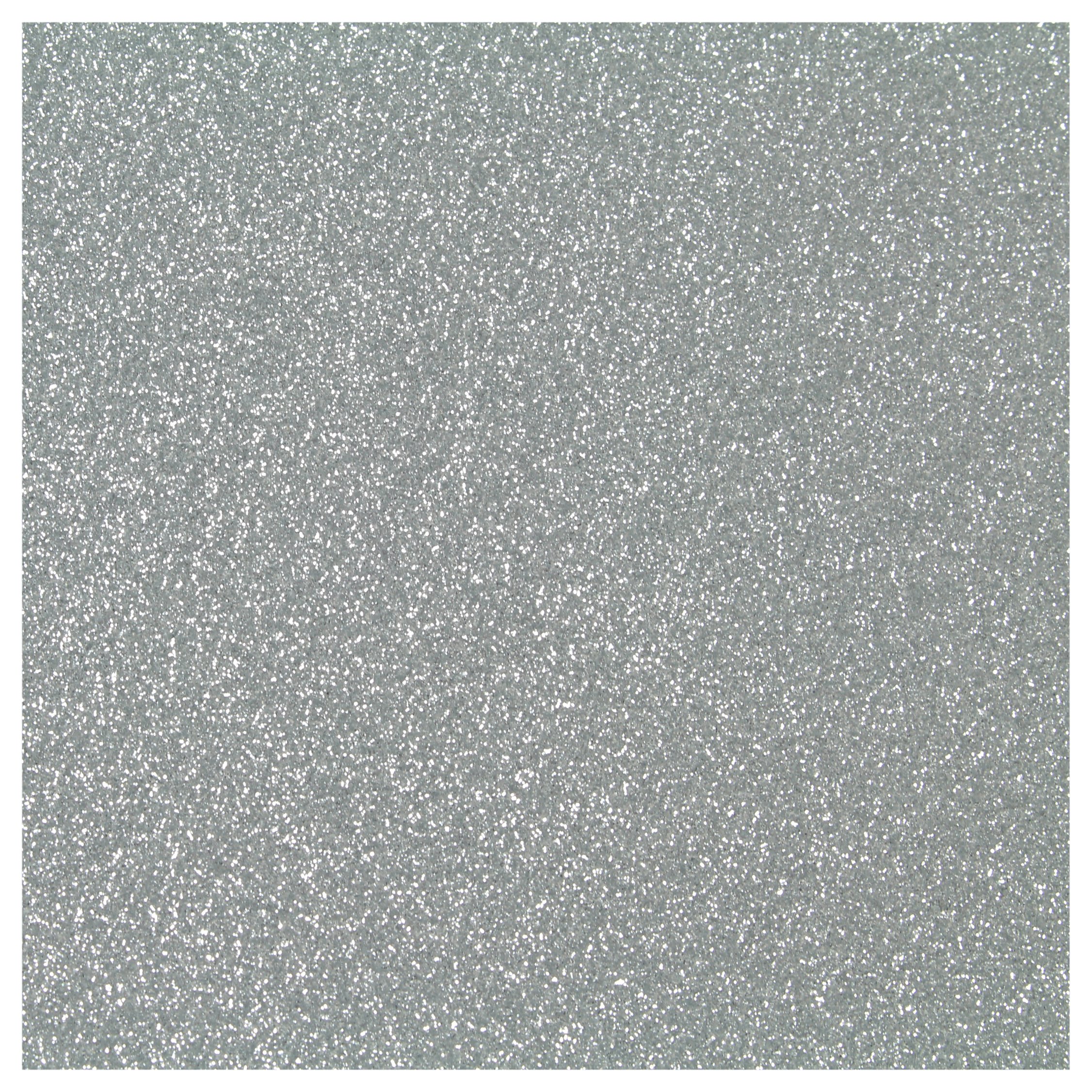 Siser Glitter HTV 20" x 12" Sheet - Iron on Heat Transfer Vinyl (Silver ...