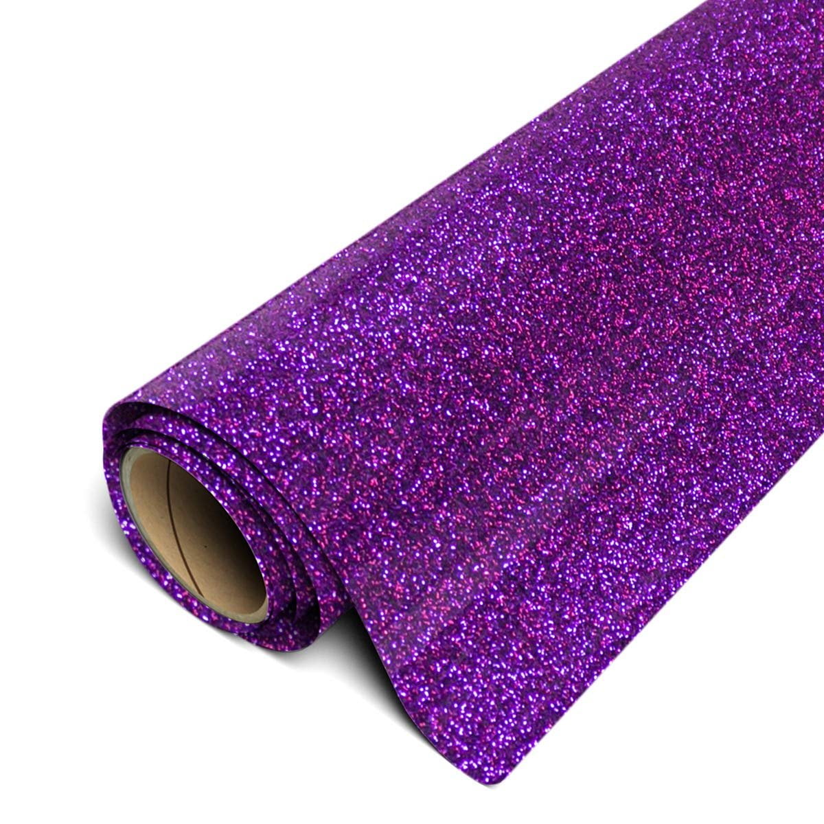 Siser Glitter HTV 20" x 3ft Roll - Iron on Heat Transfer Vinyl Purple ...