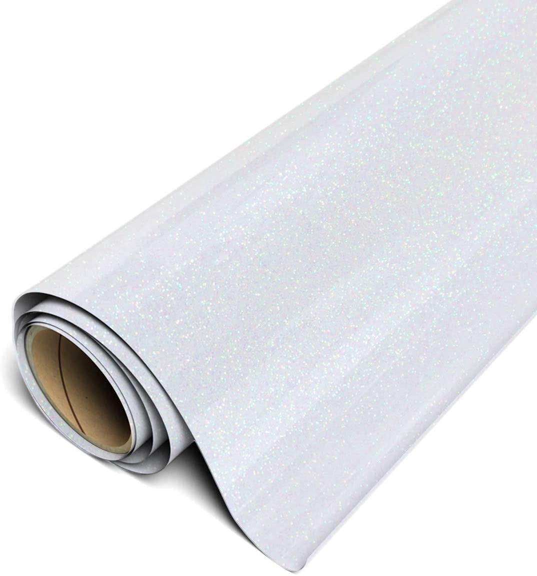 Siser Glitter HTV Iron On Heat Transfer Vinyl 12" x 5ft Roll - Rainbow ...