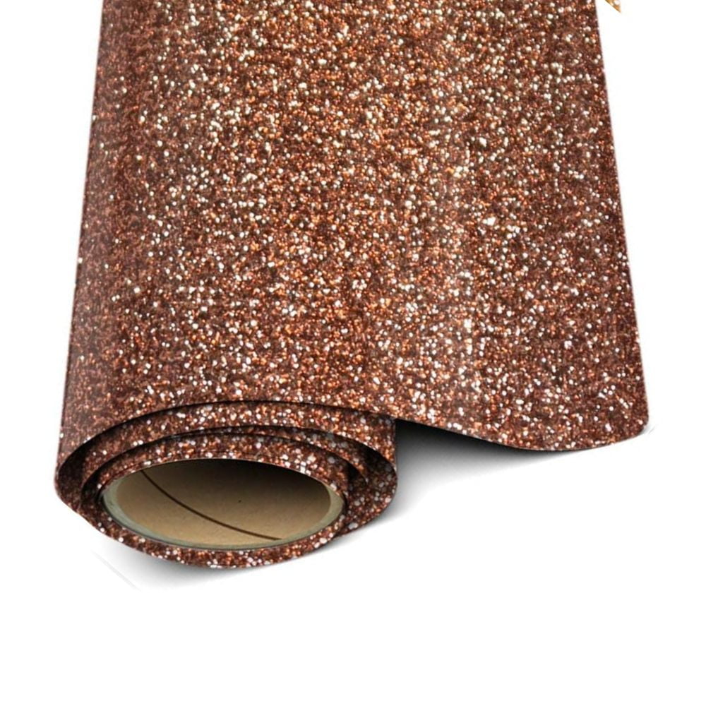 Siser Glitter Heat Transfer Vinyl – Brown HTV Iron on Vinyl – 12” x 3 ...