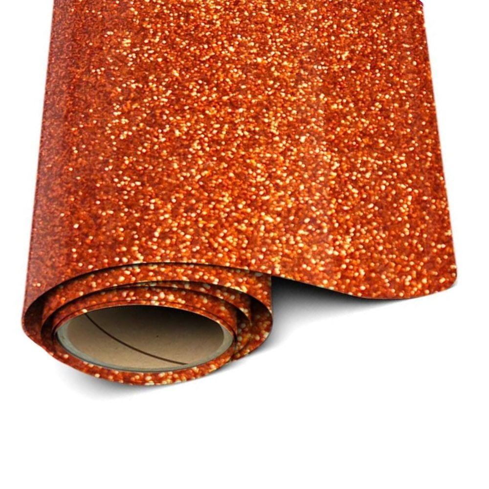Siser Glitter Heat Transfer Vinyl –Copper HTV Iron on Vinyl – 12” x 3 ...