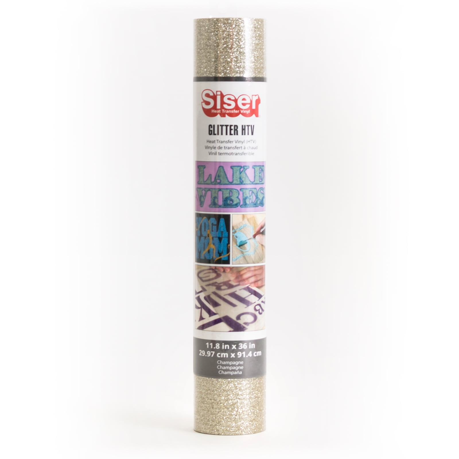 Siser Glitter Htv Vinyl 11.8"X36" Roll-Champagne - Walmart.com