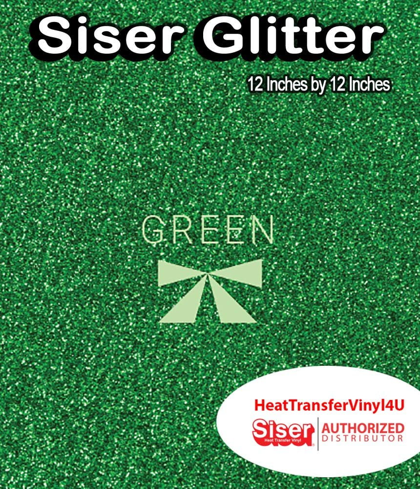 Siser Glitter Iron On Heat Transfer Vinyl 12 Inches Actl. Size 11.8 ...