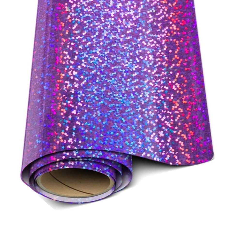 Siser Holograhic Vinyl - Purple HTV - 20"x 1 yard (36" total) Iron On ...