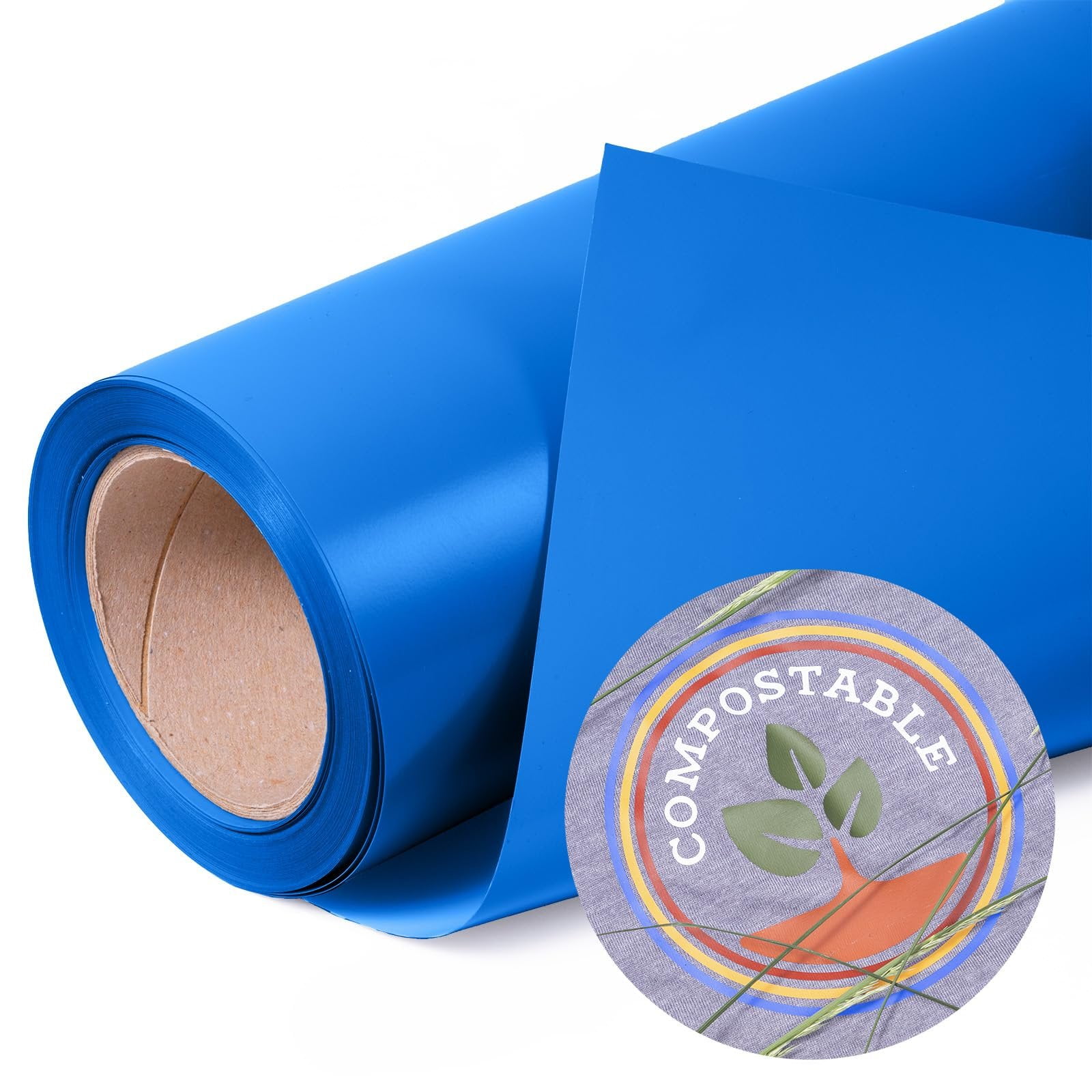 Siser PureHT 19.66" x 1FT Sheet Ultramarine Blue - Compostable Heat ...